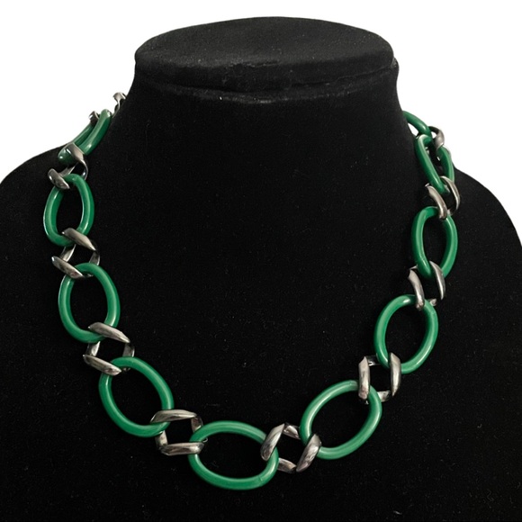 Talbots | Jewelry | Talbots Green Link Necklace | Poshmark